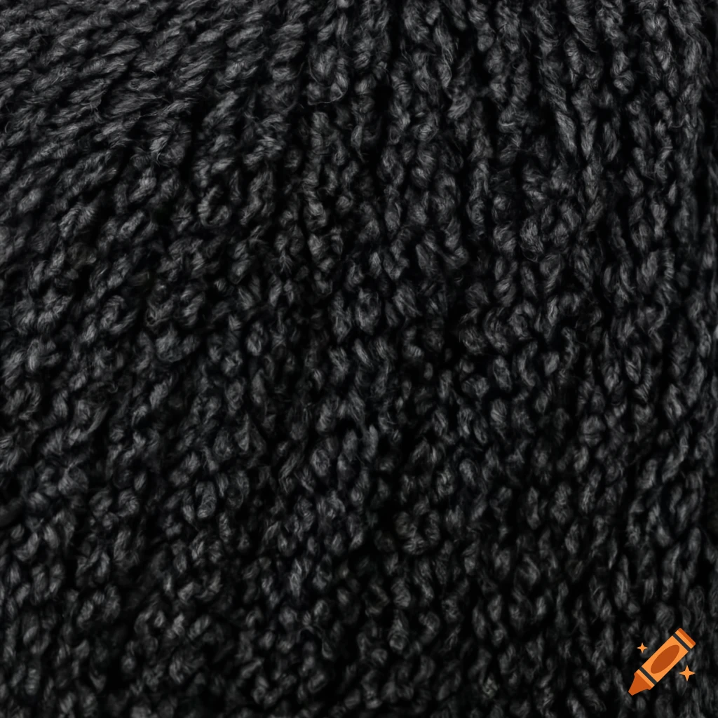 Beanie texture in black color on Craiyon