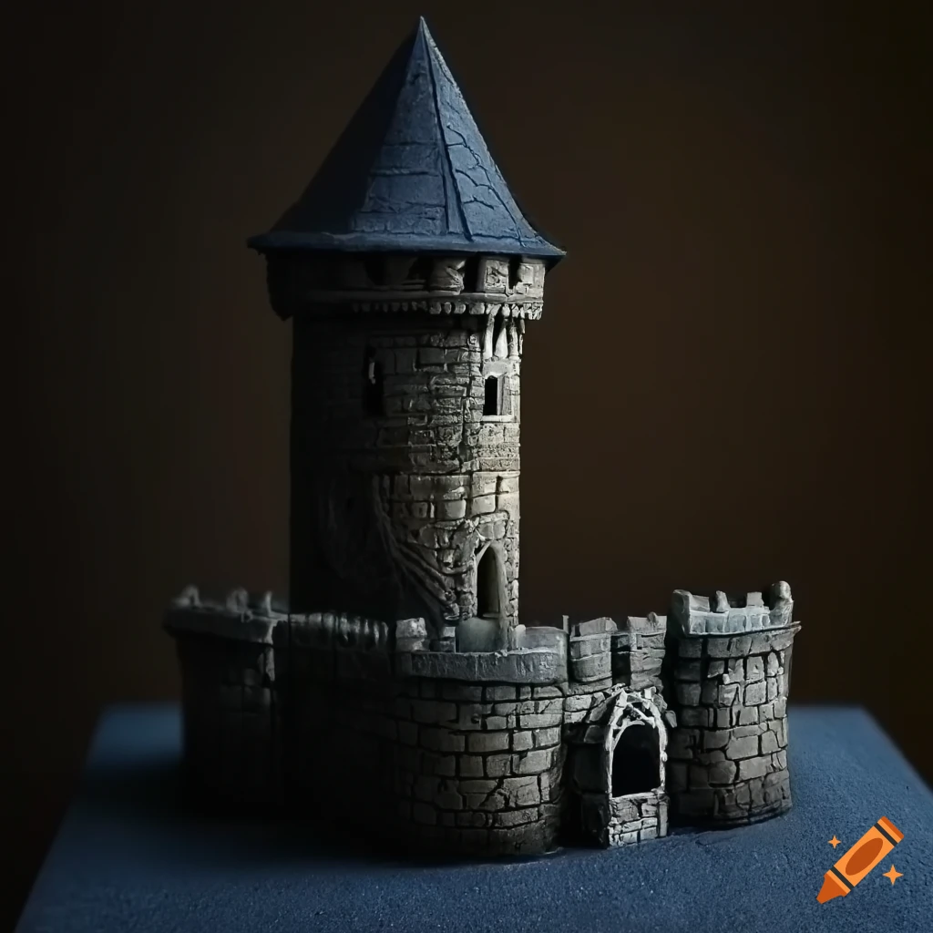 Death knight's tower connected to fortified gatehouse inspired by 12th ...