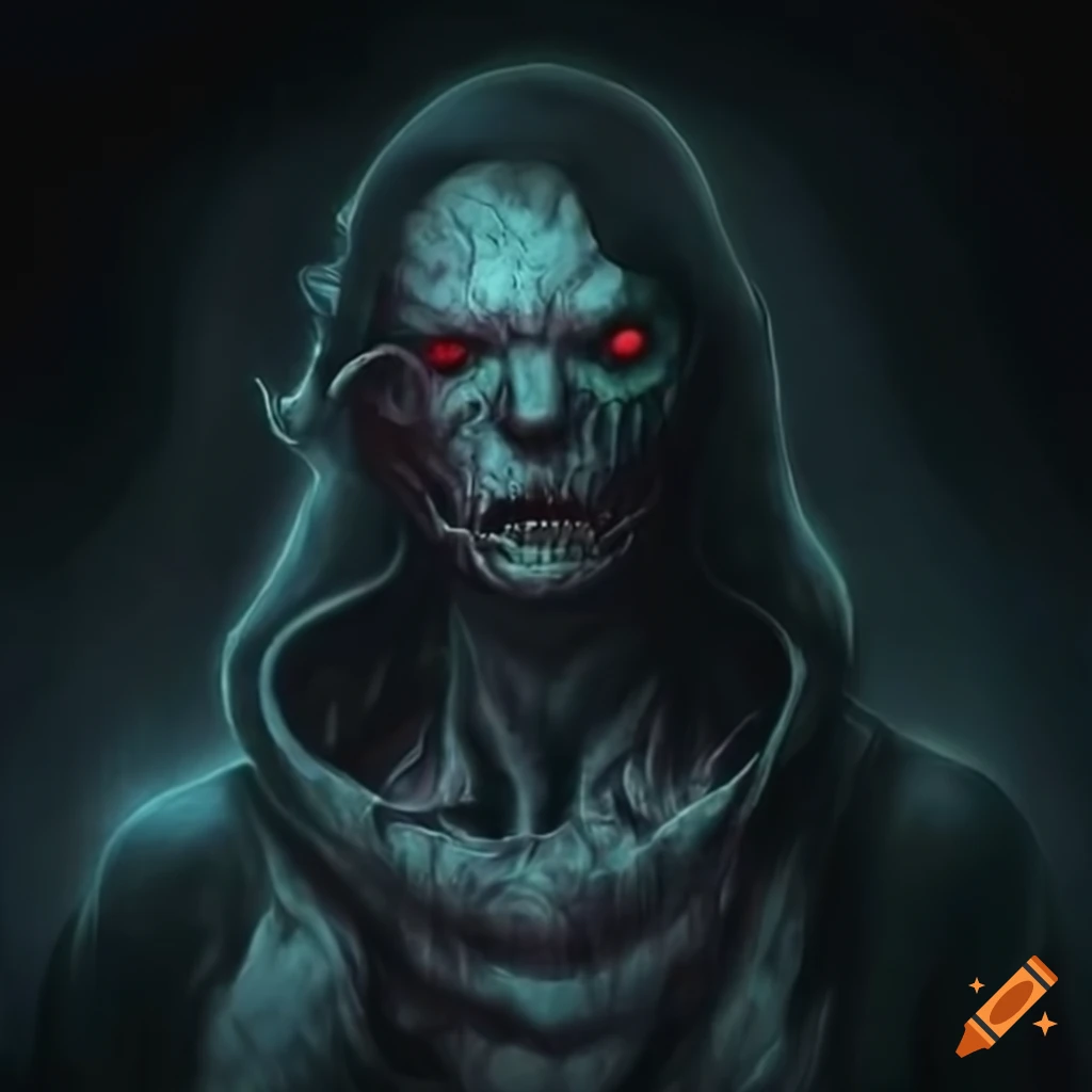 Man corrupted by shadows on Craiyon