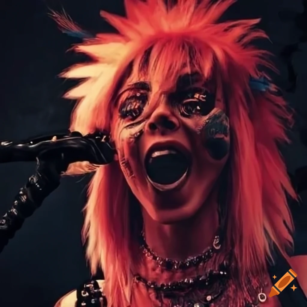 Punk aesthetic on Craiyon