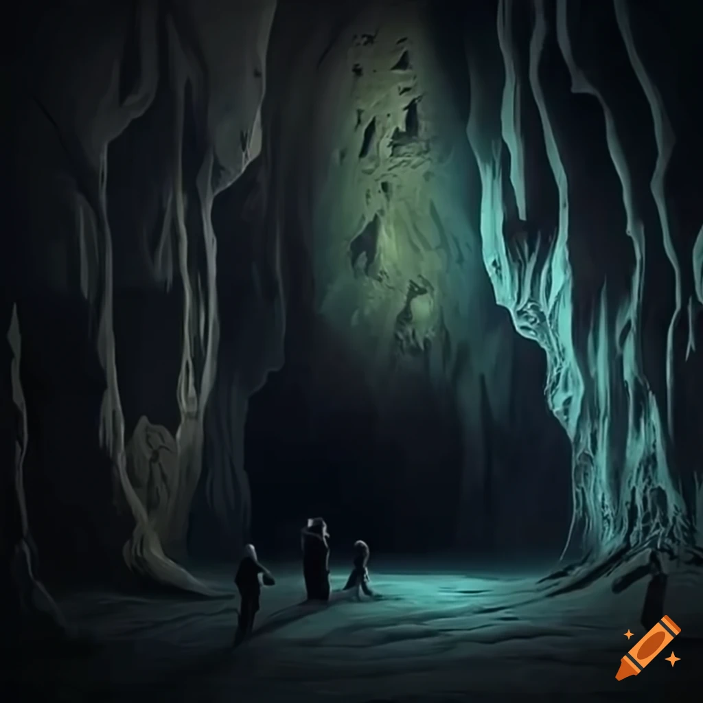 Scary cave on Craiyon