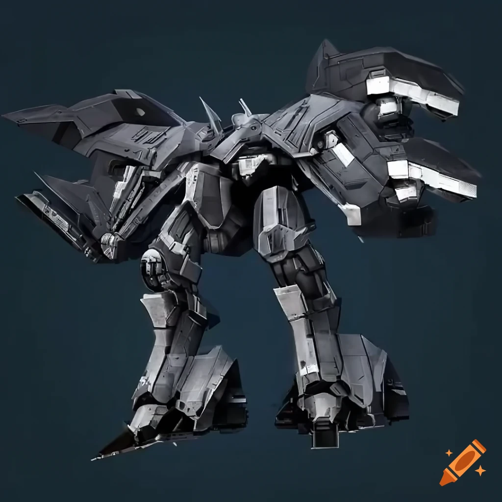 High tech stealth fighter armored core valkyrie Machine in ultra ...