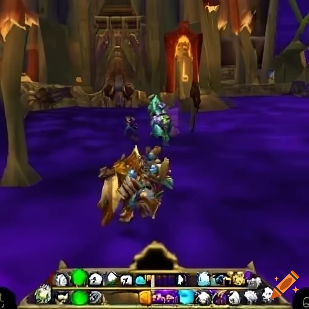 World of warcraft with retro nintendo 64 graphics on Craiyon