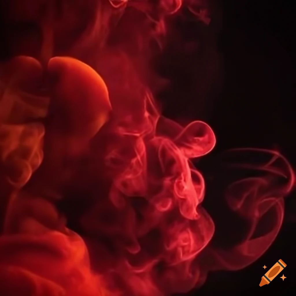 Red smoke on Craiyon