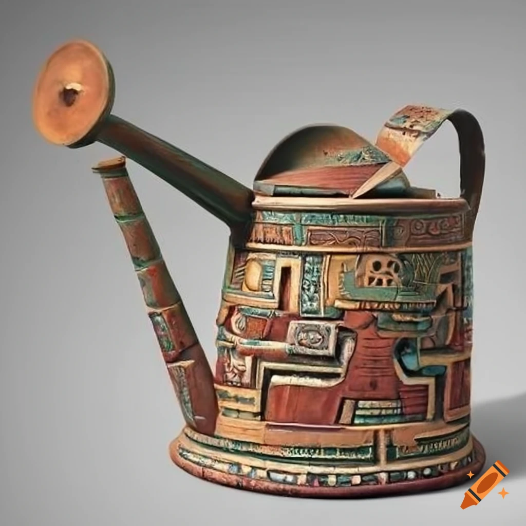 Aztec watering can on Craiyon