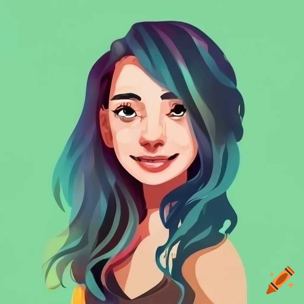 Nine friendly and smiling comic-style characters in flat art style on ...