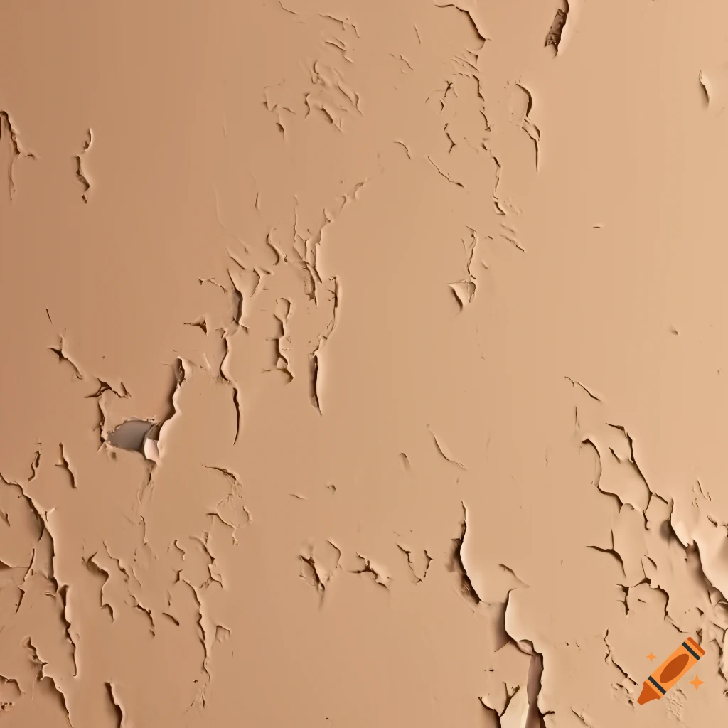 Peeling beige plaster texture on Craiyon