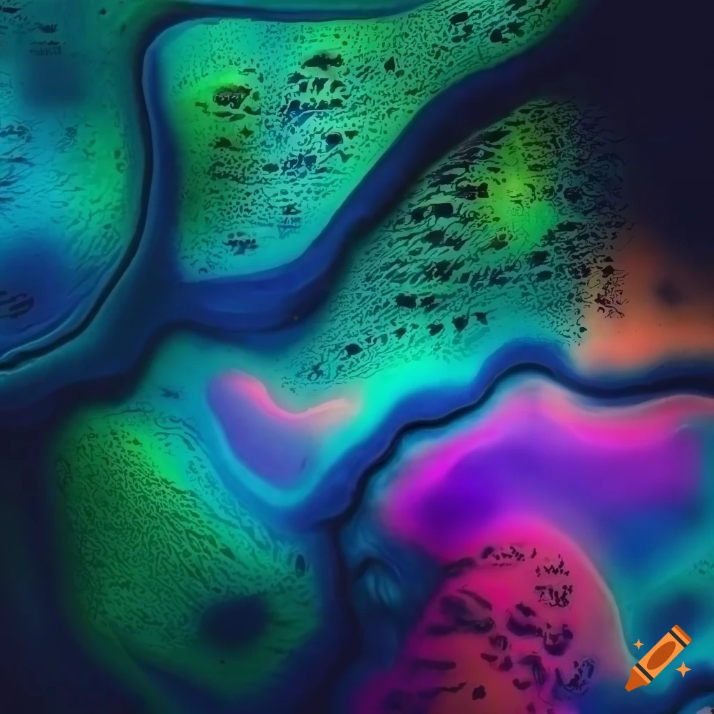 Dreamcore/weirdcore landscape map with unusual biomes and structures on ...