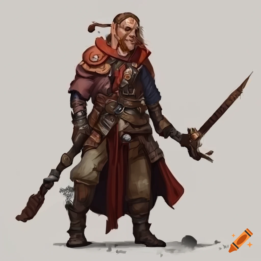 DnD survivor character on Craiyon