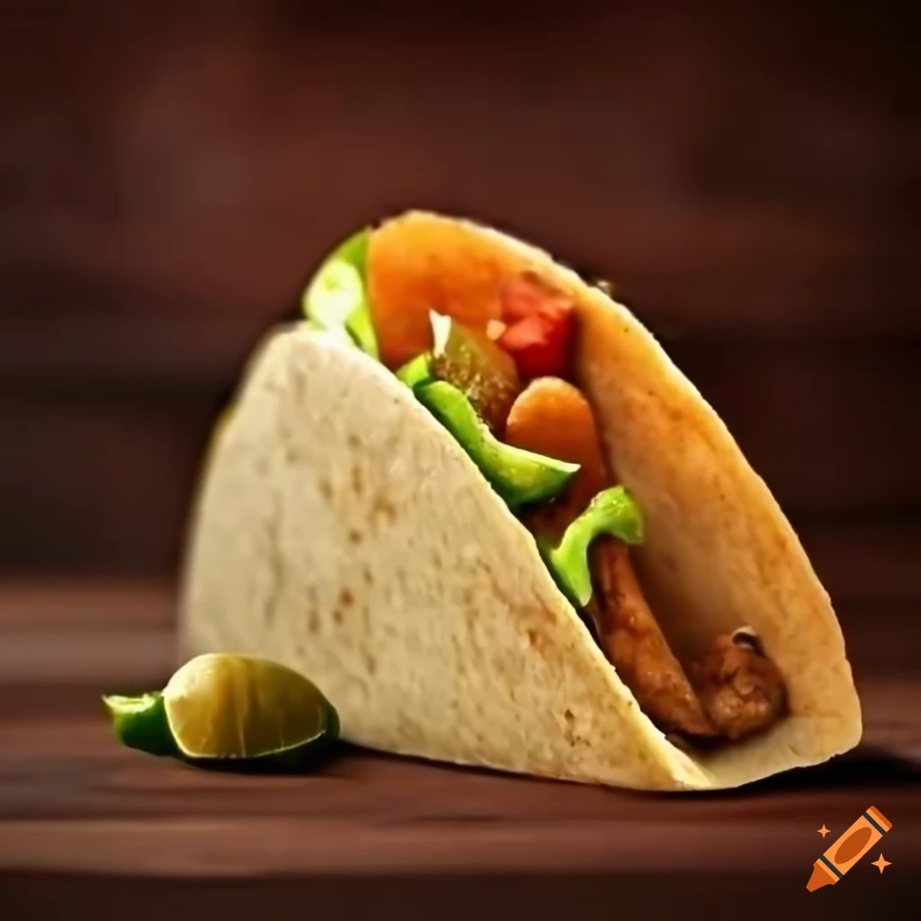 Delicious 1 dollar taco on Craiyon