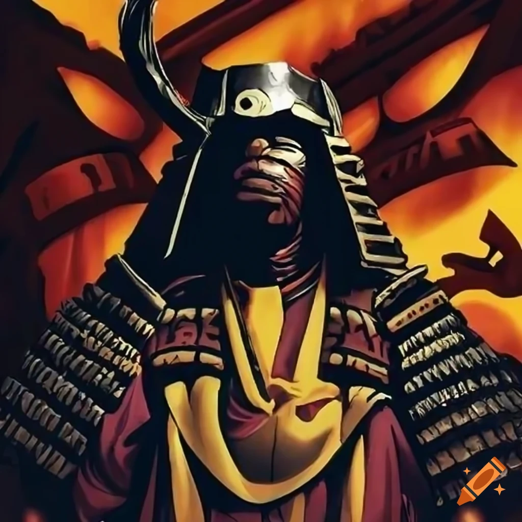 Wu-tang clan's enter the 36 chambers album cover in dark samurai style ...