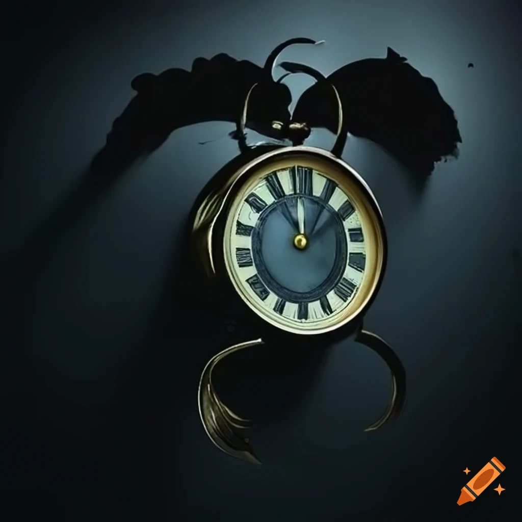 Midnight clock on Craiyon