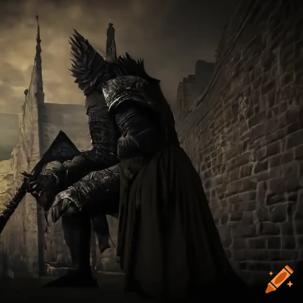 Character from dark souls video game on Craiyon
