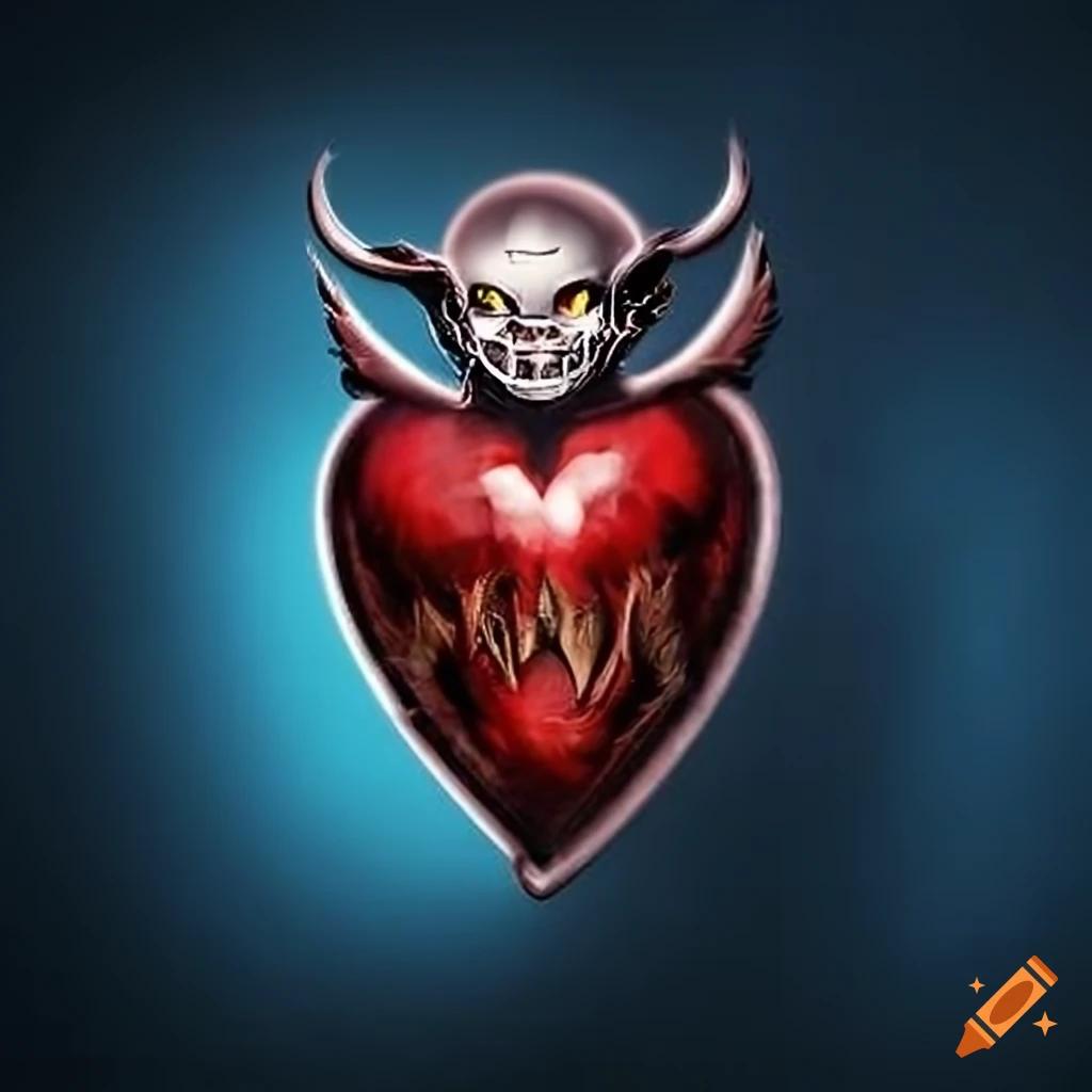 Fantasy football team logo with vampire, football, and heart symbols on ...