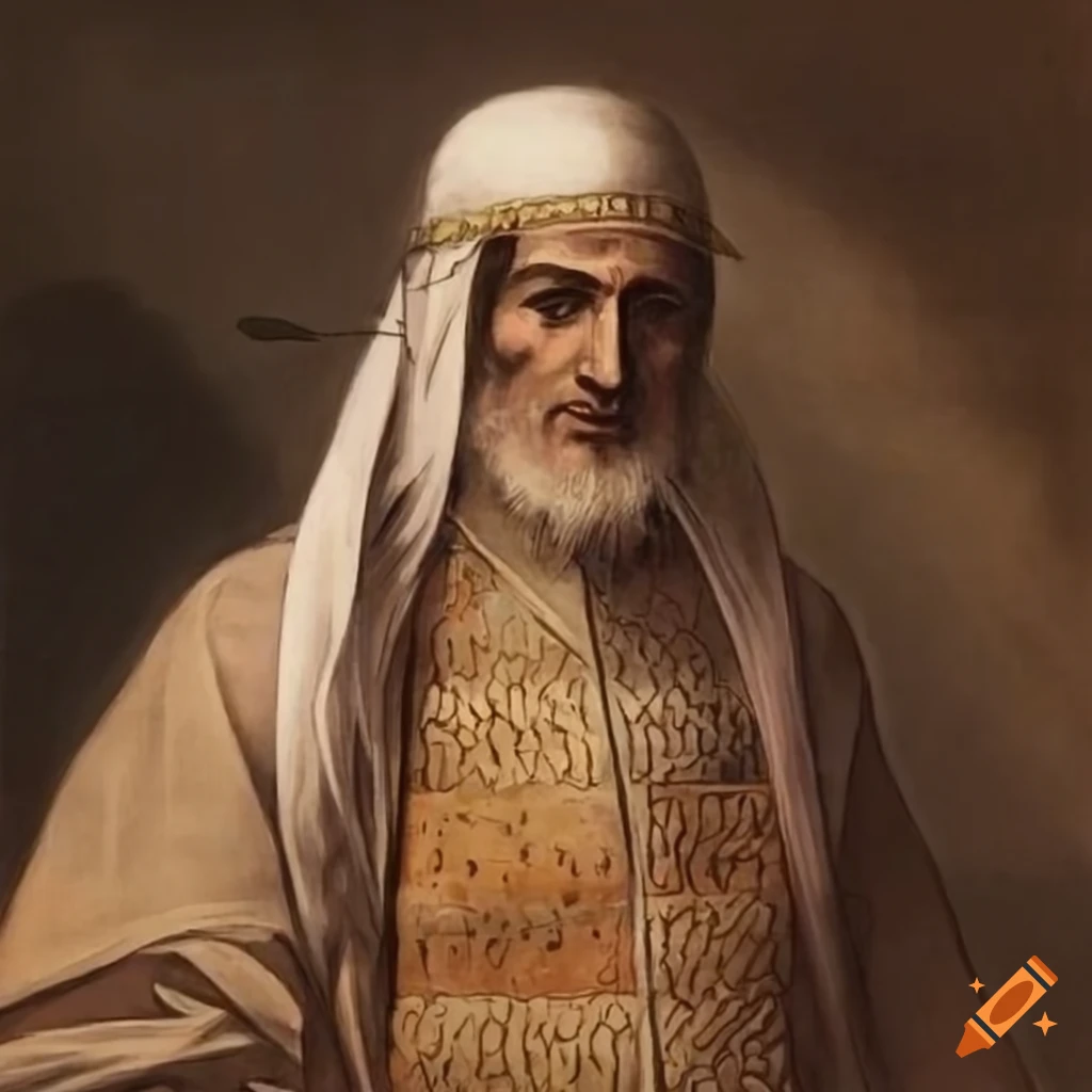 Al jahiz in traditional abbasaid attire depicted by william blake on ...