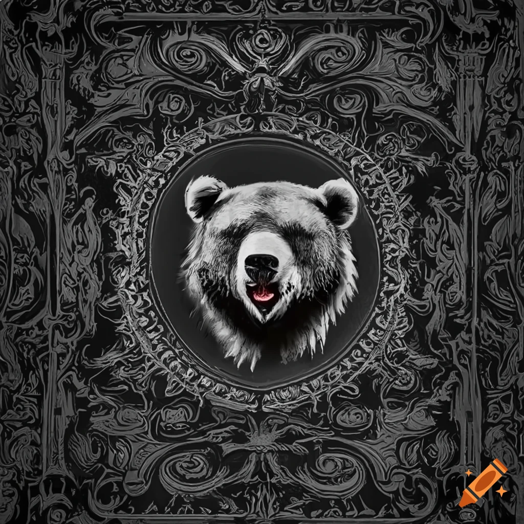 Gothic logo featuring a bear design on Craiyon
