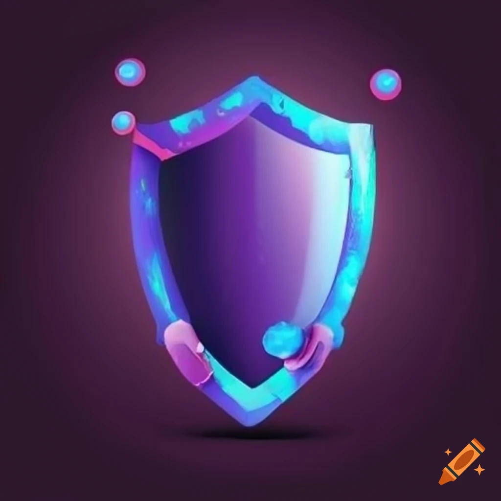 Shield logo blocking a virus on Craiyon