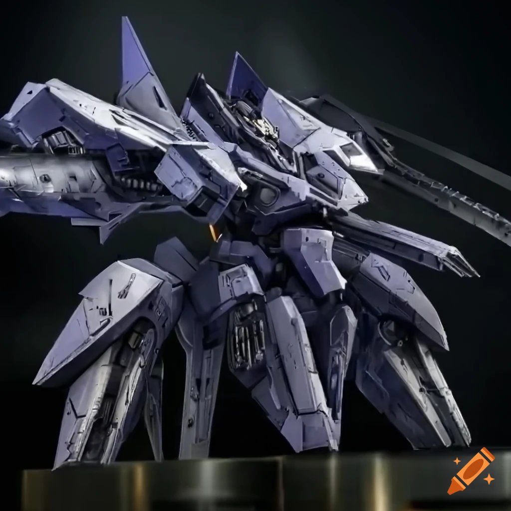 High tech stealth fighter armored core valkyrie machine in ultra ...