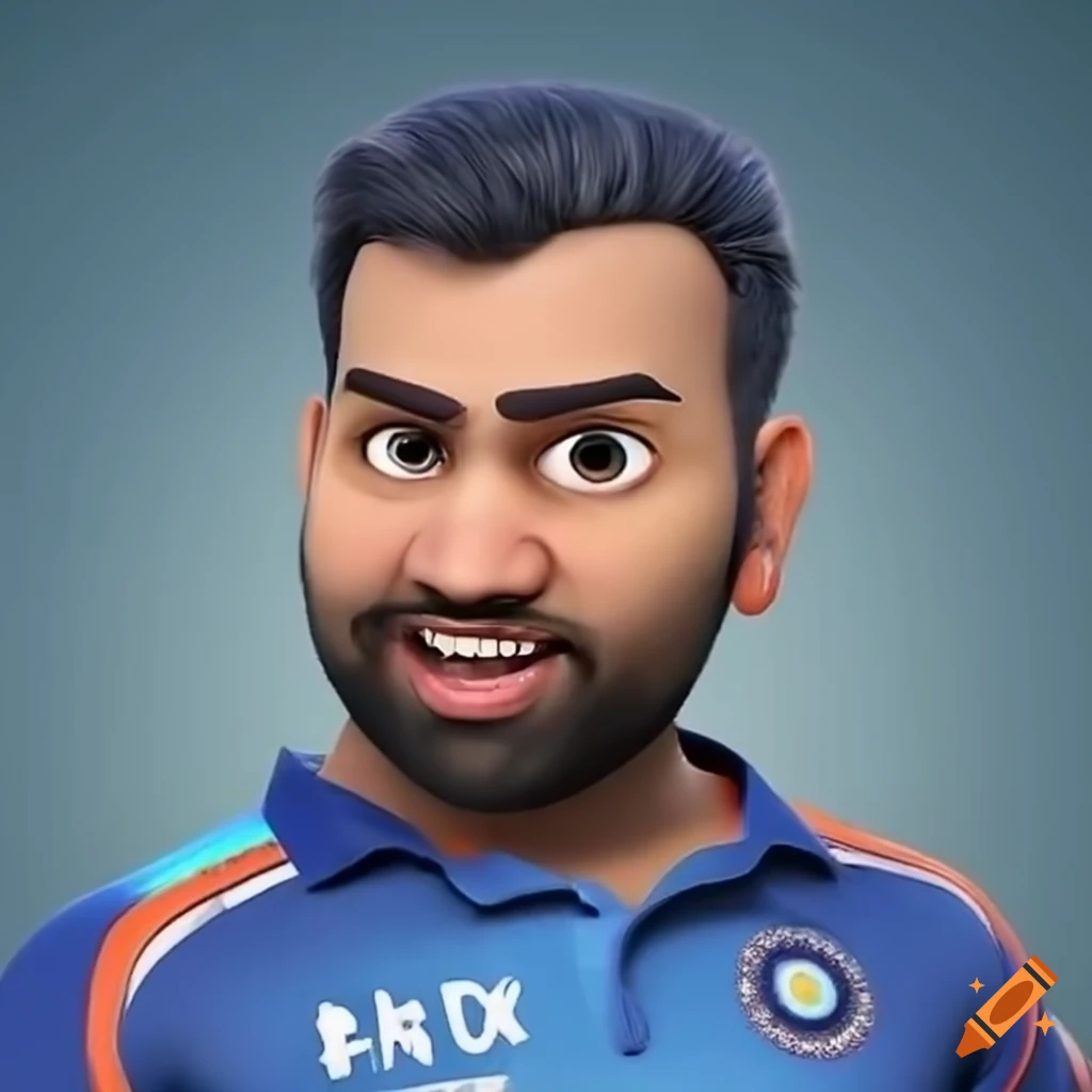 Rohit sharma in 3d disney pixar style on Craiyon
