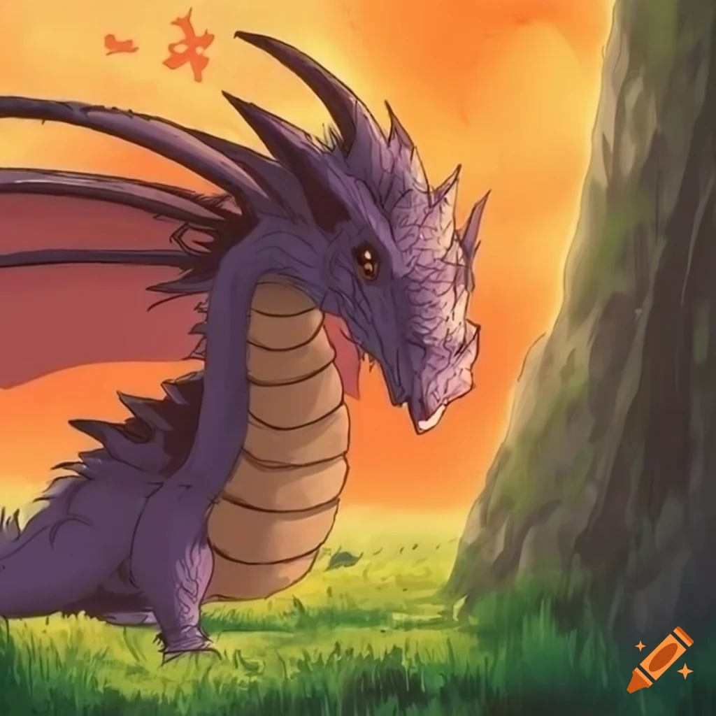Dragon inspired by studio ghibli on Craiyon