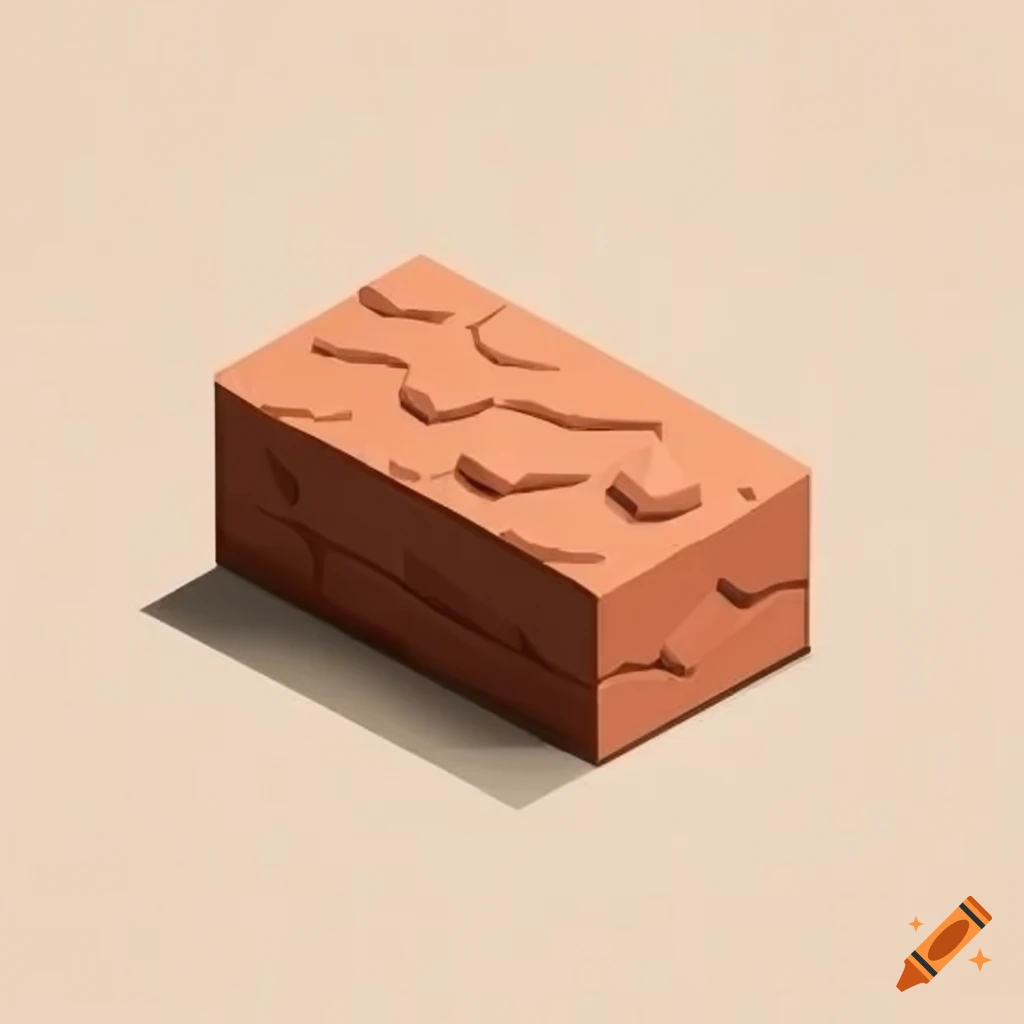 Isometric view of stone bricks on Craiyon
