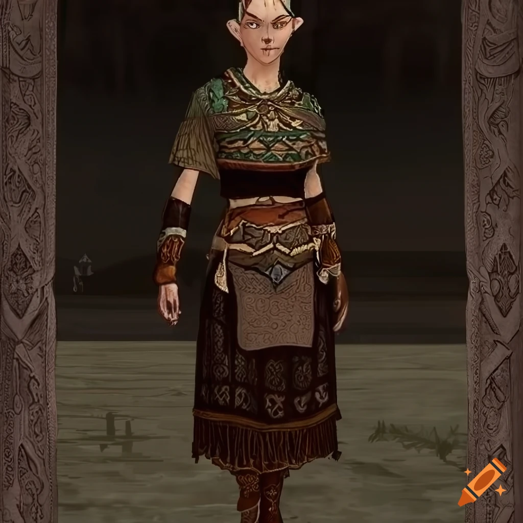 Unique outfit blending traditional Dalish and tribal mountain ...