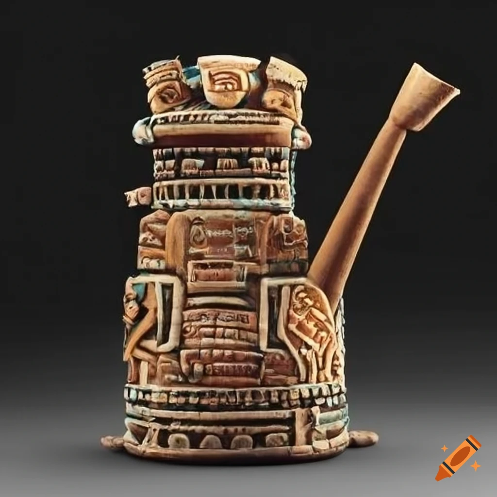 Aztec watering can on Craiyon