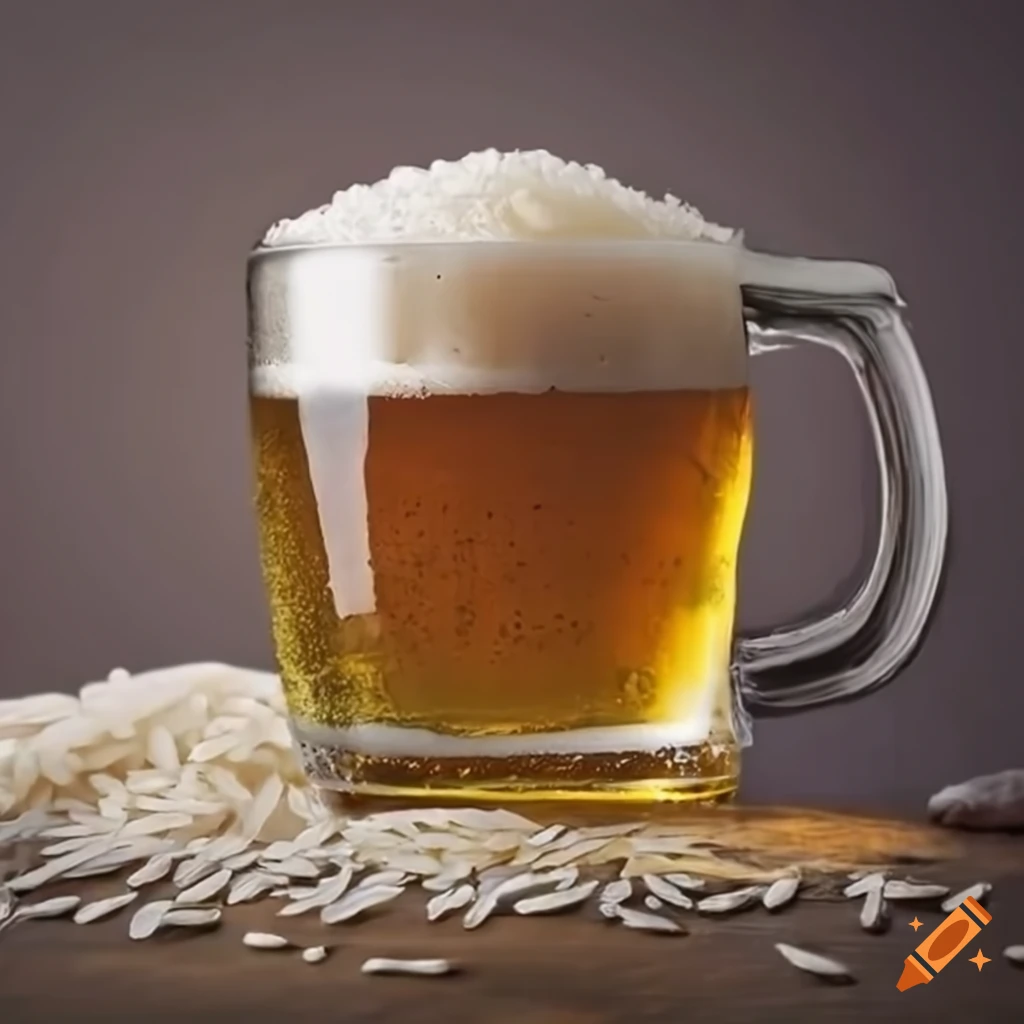 Rice in beer on Craiyon