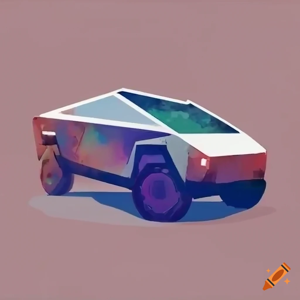 Modern and minimalist logo design for tesla cybertruck on Craiyon