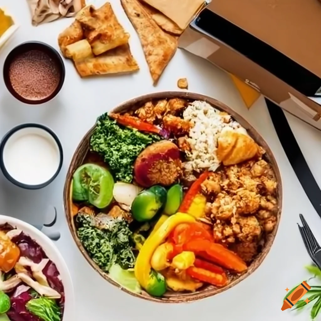 Local meal kit box on Craiyon