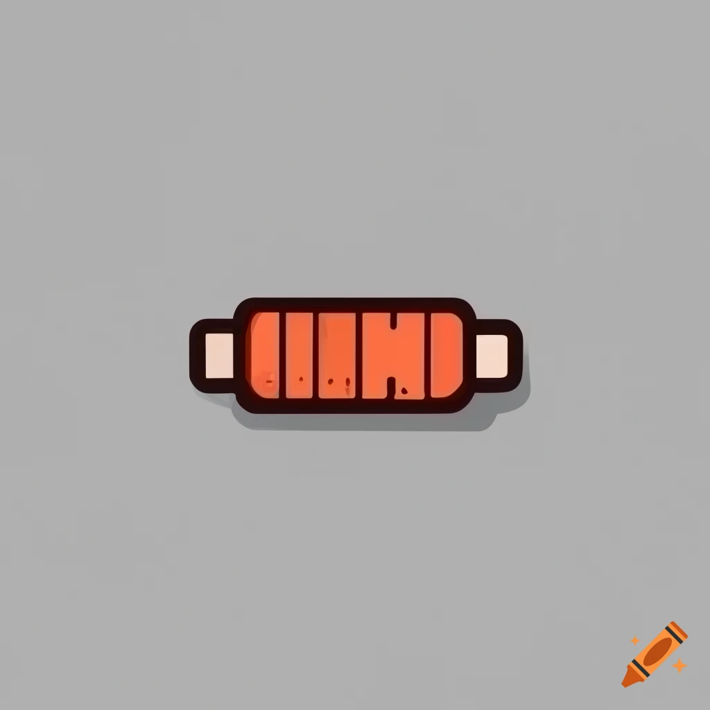 Battery lab simplistic icon on white background on Craiyon