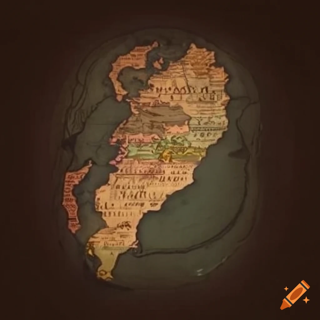 Detailed antique historical map of bahawalpur dynasty territories circa ...