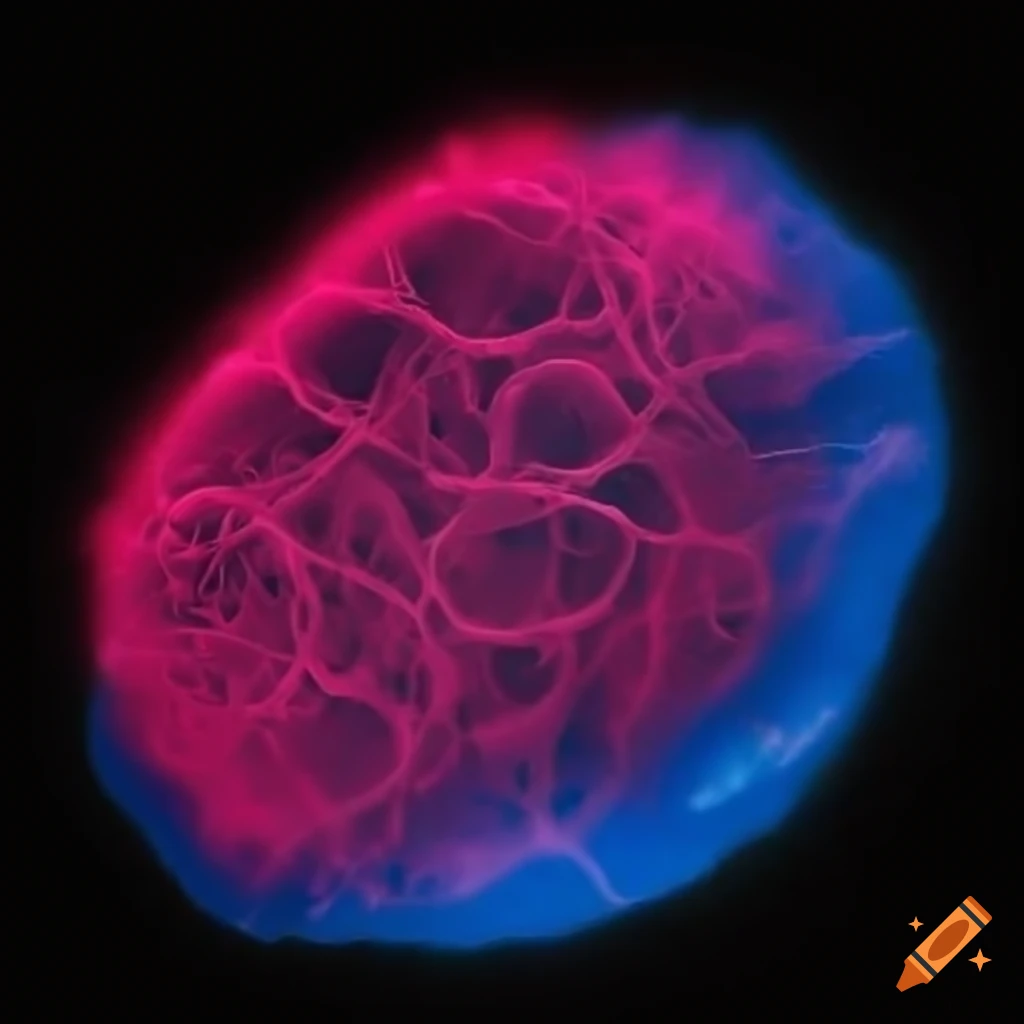 Detailed visualization of a single cell bacterium on Craiyon