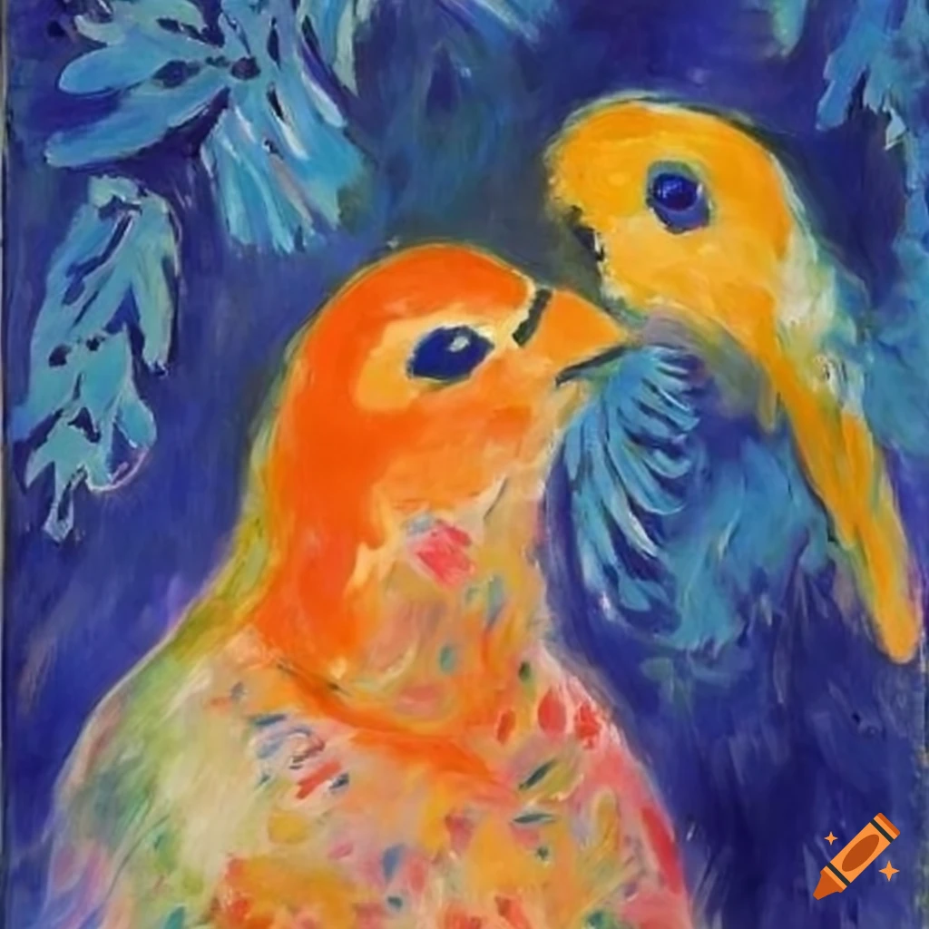 Matisse monet bird artwork on Craiyon