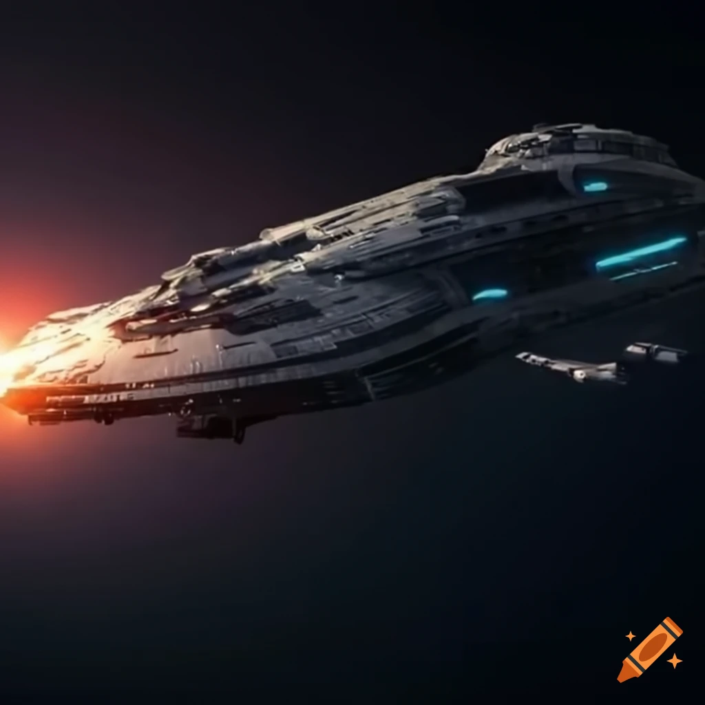 Starliner interstellar ship on Craiyon