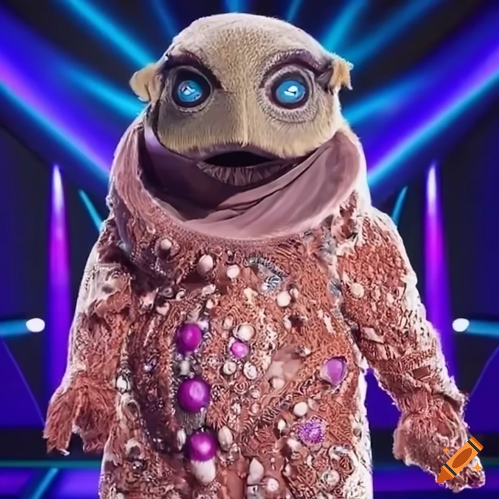Costume on the masked singer show on Craiyon