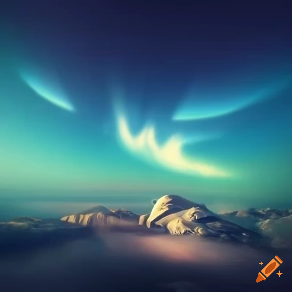 Scenic interdimensional sky view on Craiyon