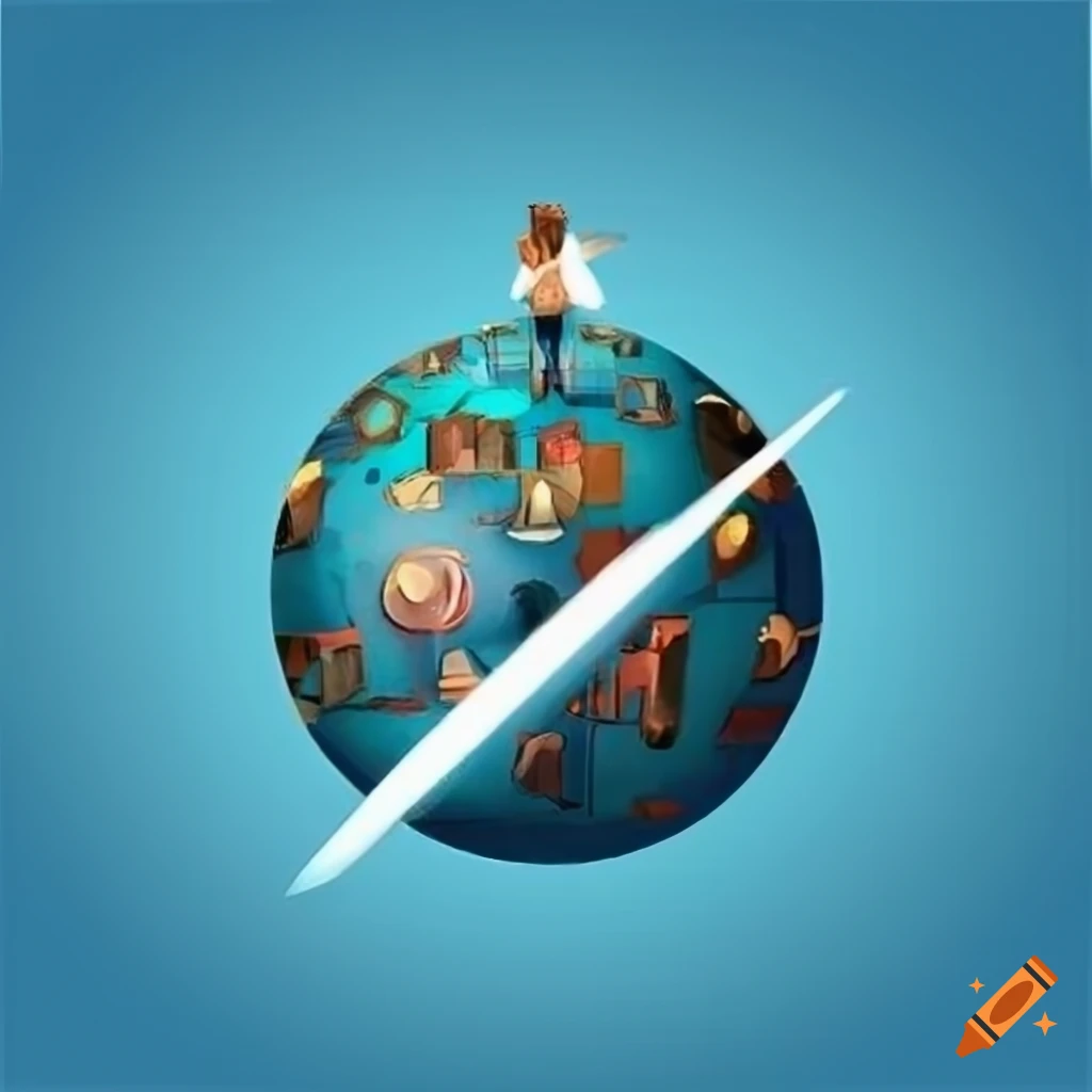 Collage of cultural icons from around the world symbolizing diversity ...