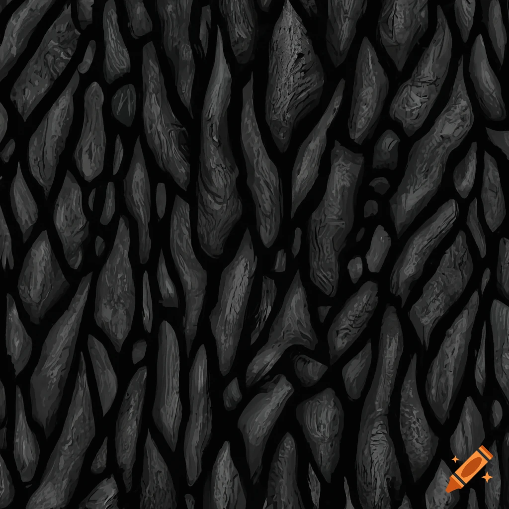 Bark texture in line art style in black and white on Craiyon