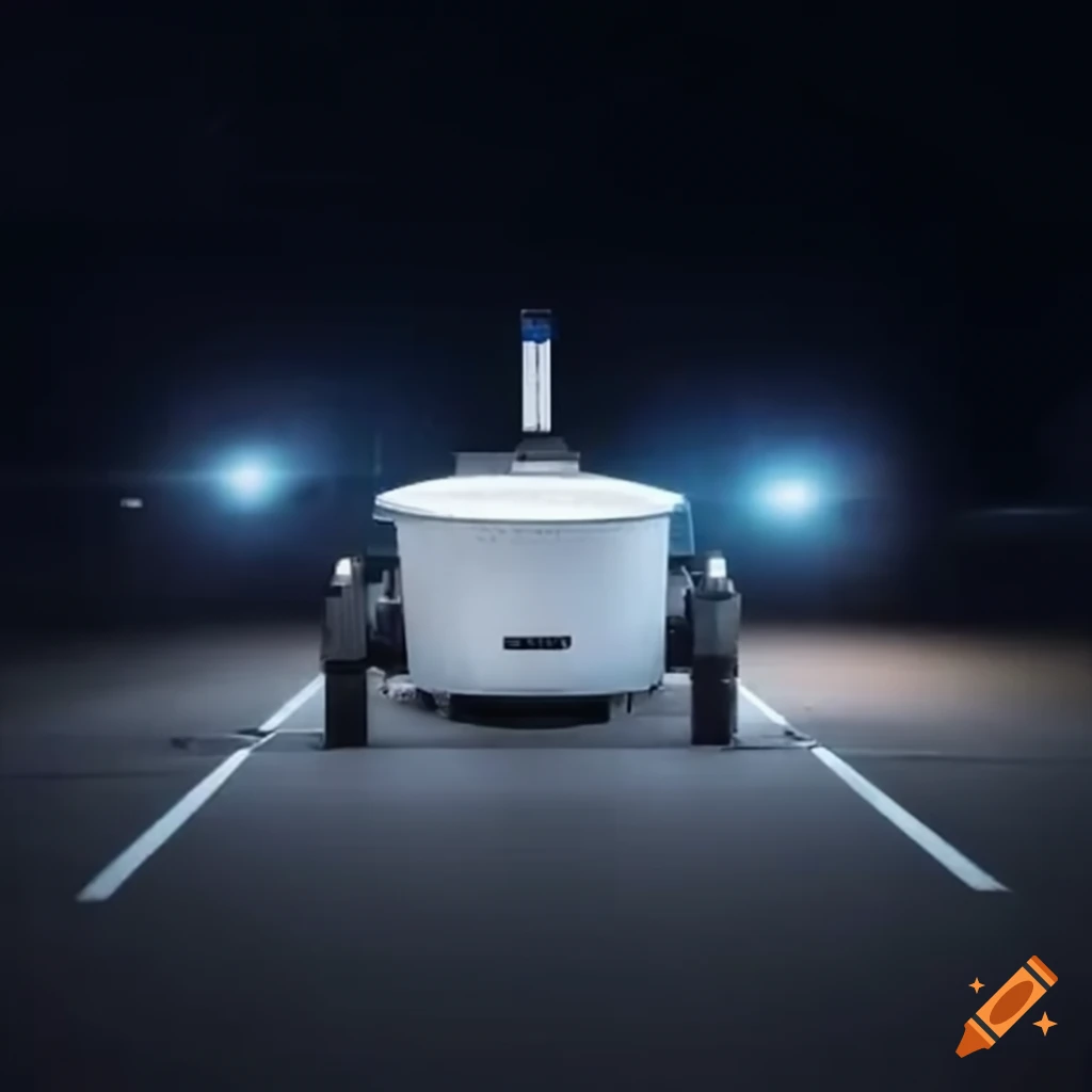 Autonomous robot for road repair on Craiyon