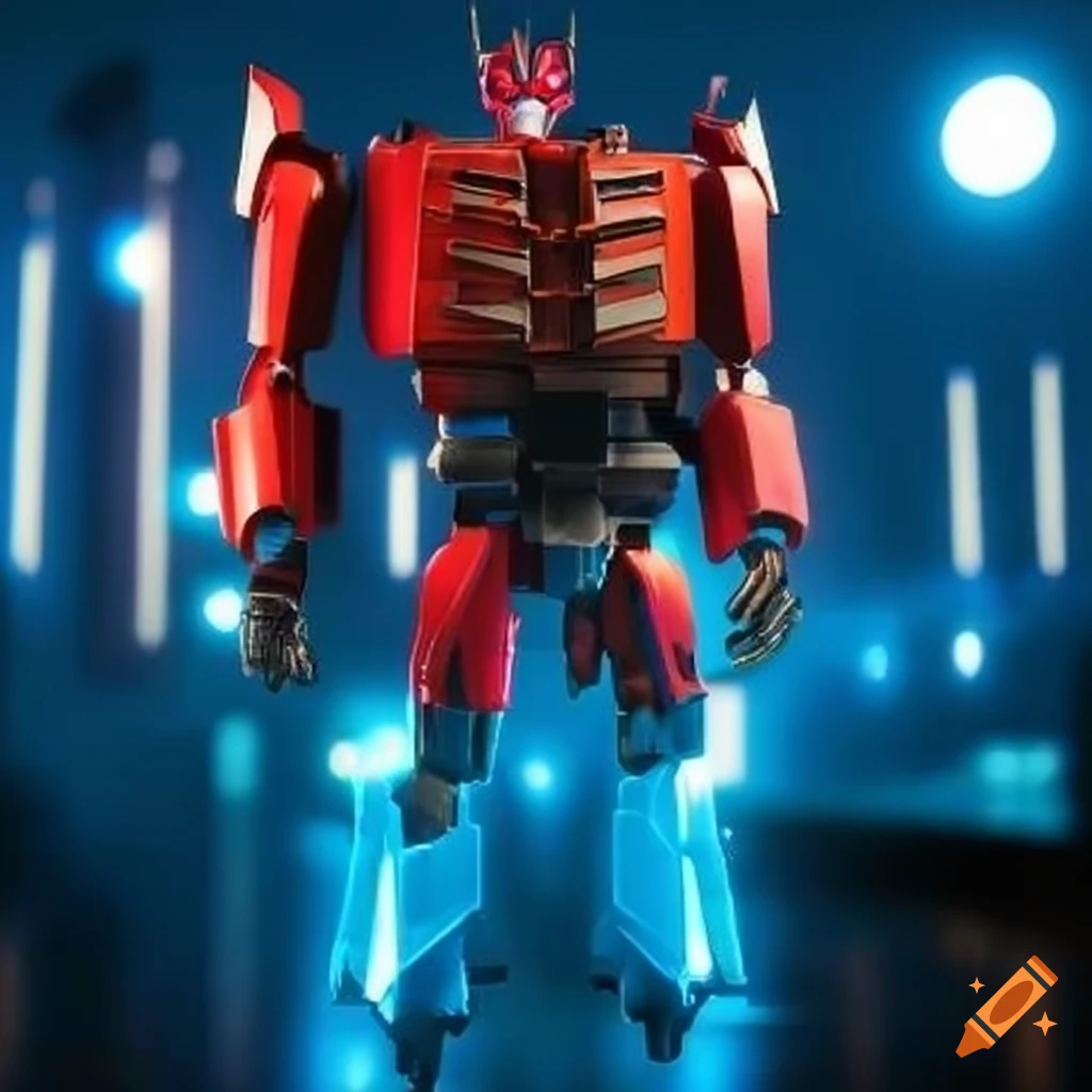 Transformer in cartoon style on Craiyon