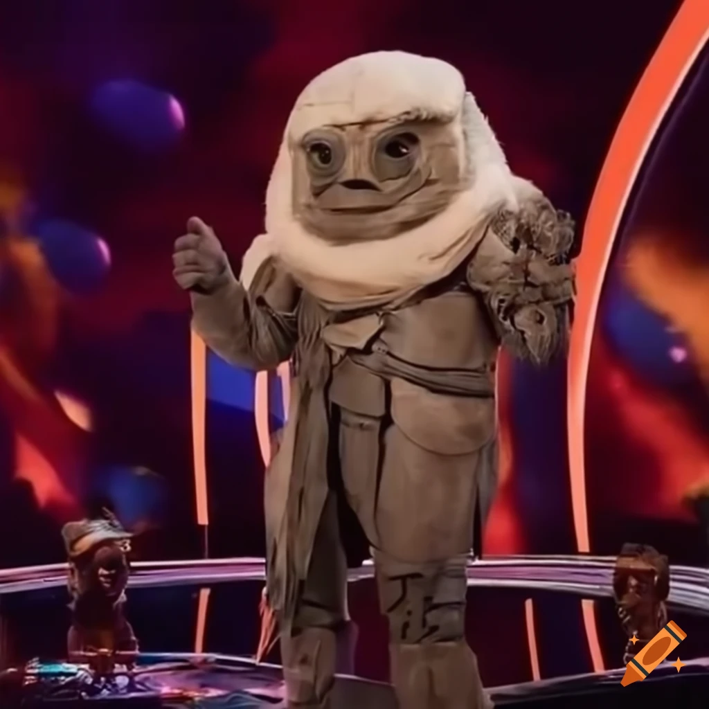 Dune guild navigator costume on the masked singer on Craiyon