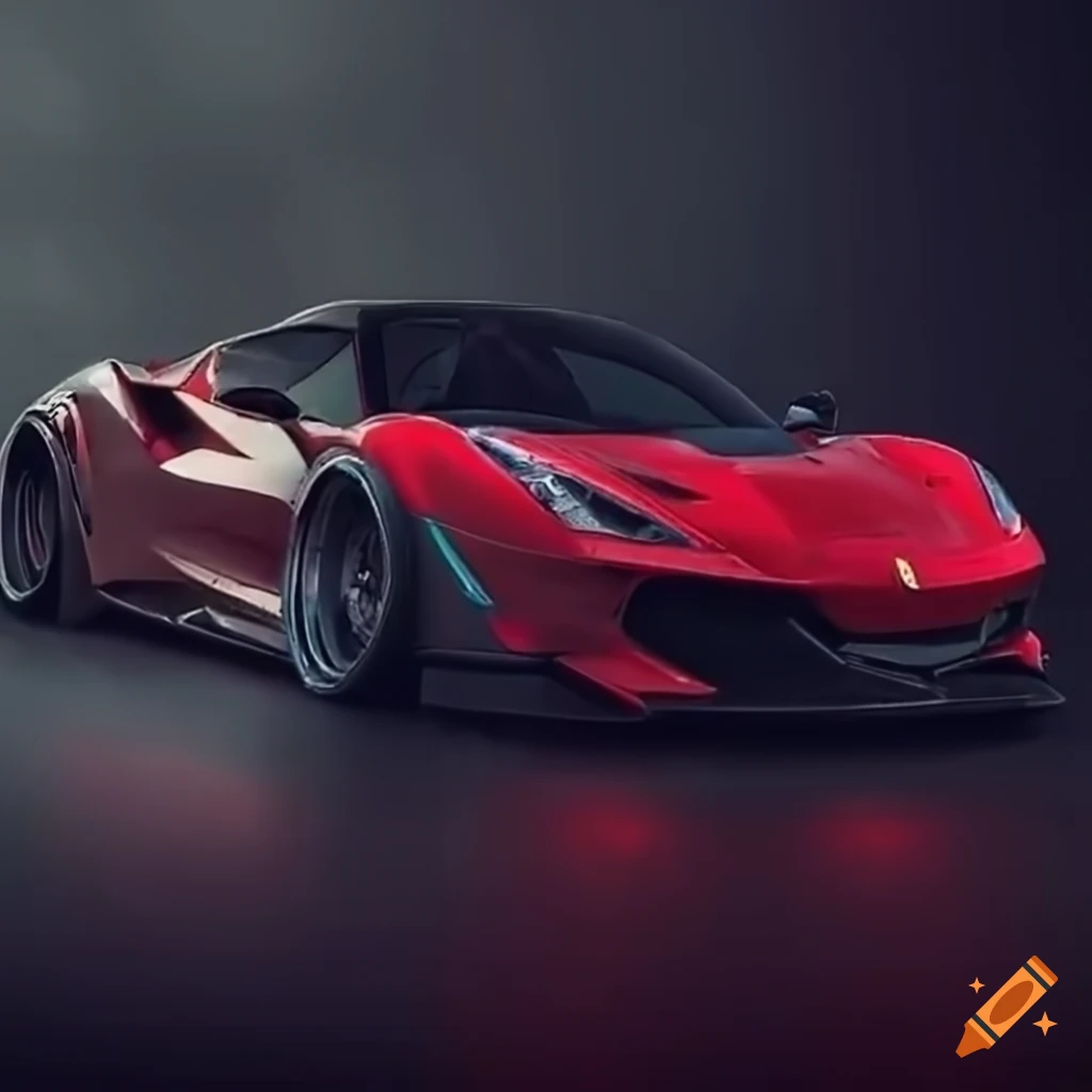Custom sports car design with ferrari 488 pista, corvette z06, and ...