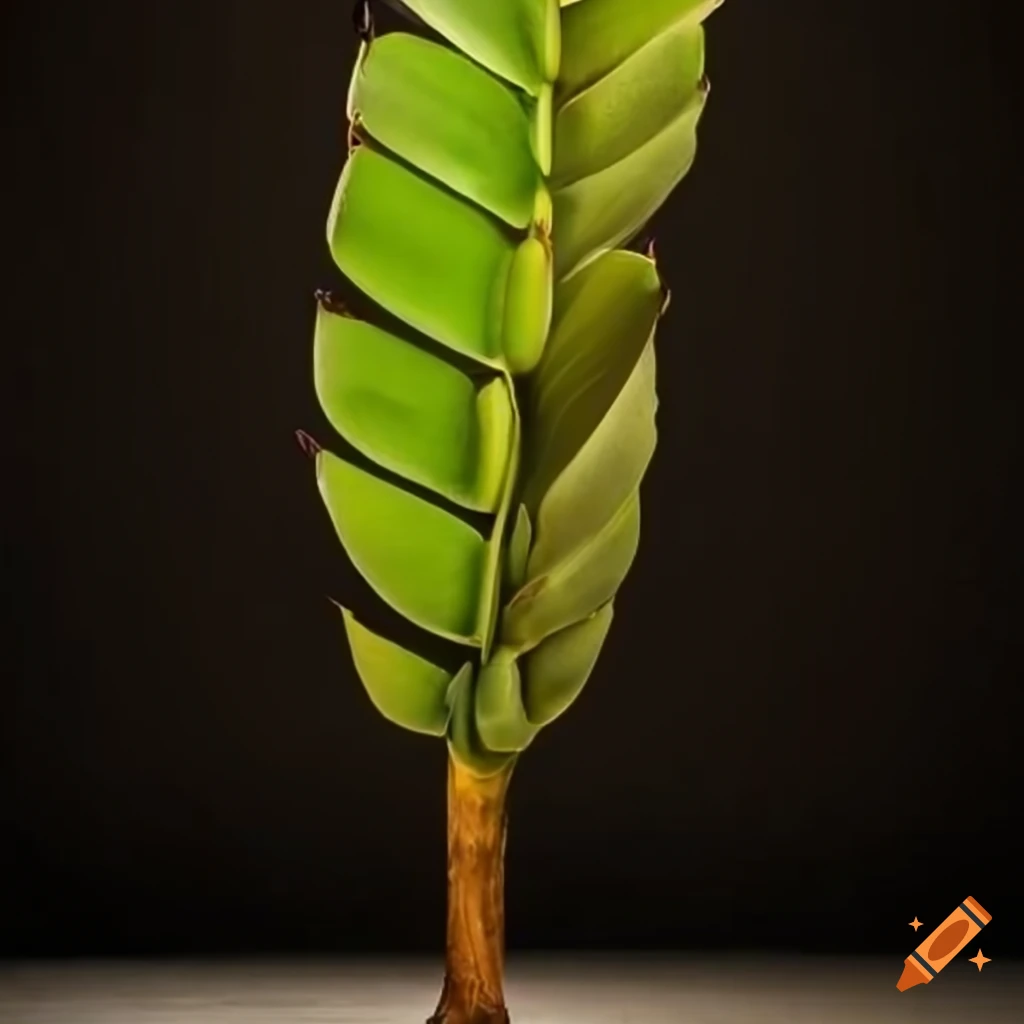 Artificial large banana tree on Craiyon