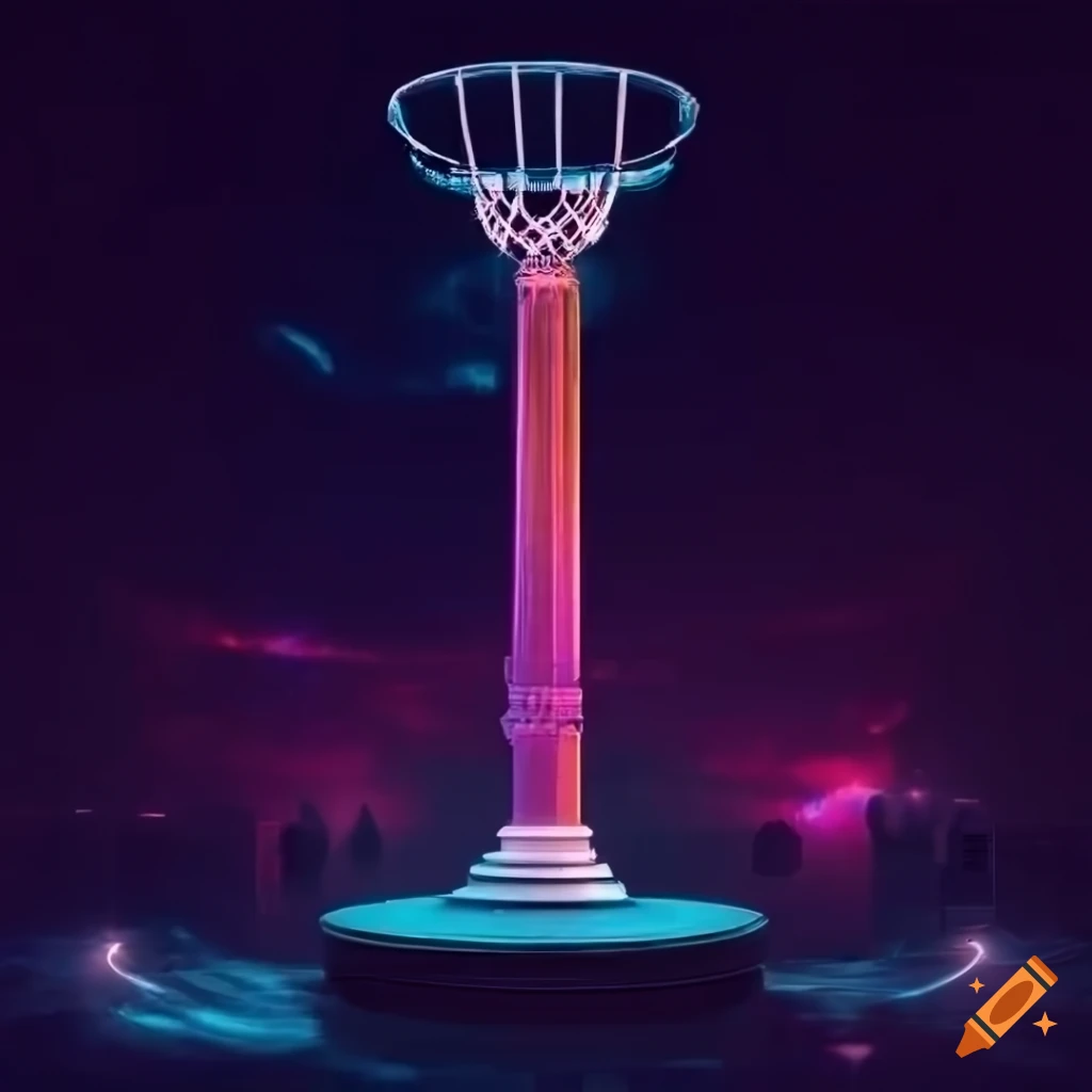 Mix of classical and futuristic elements with Roman column and ...