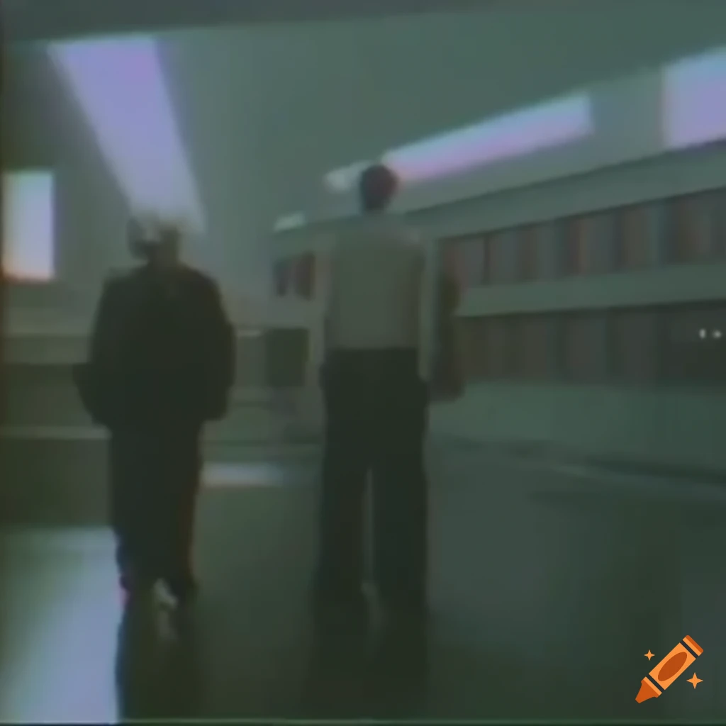 Liminal cyberpunk people in vhs footage on Craiyon
