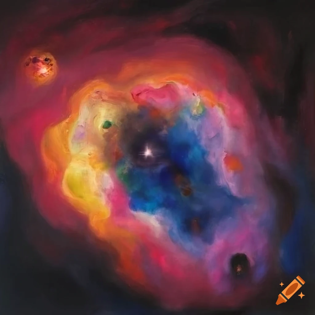 Immersive view of a nebula in space with unique design content and ...