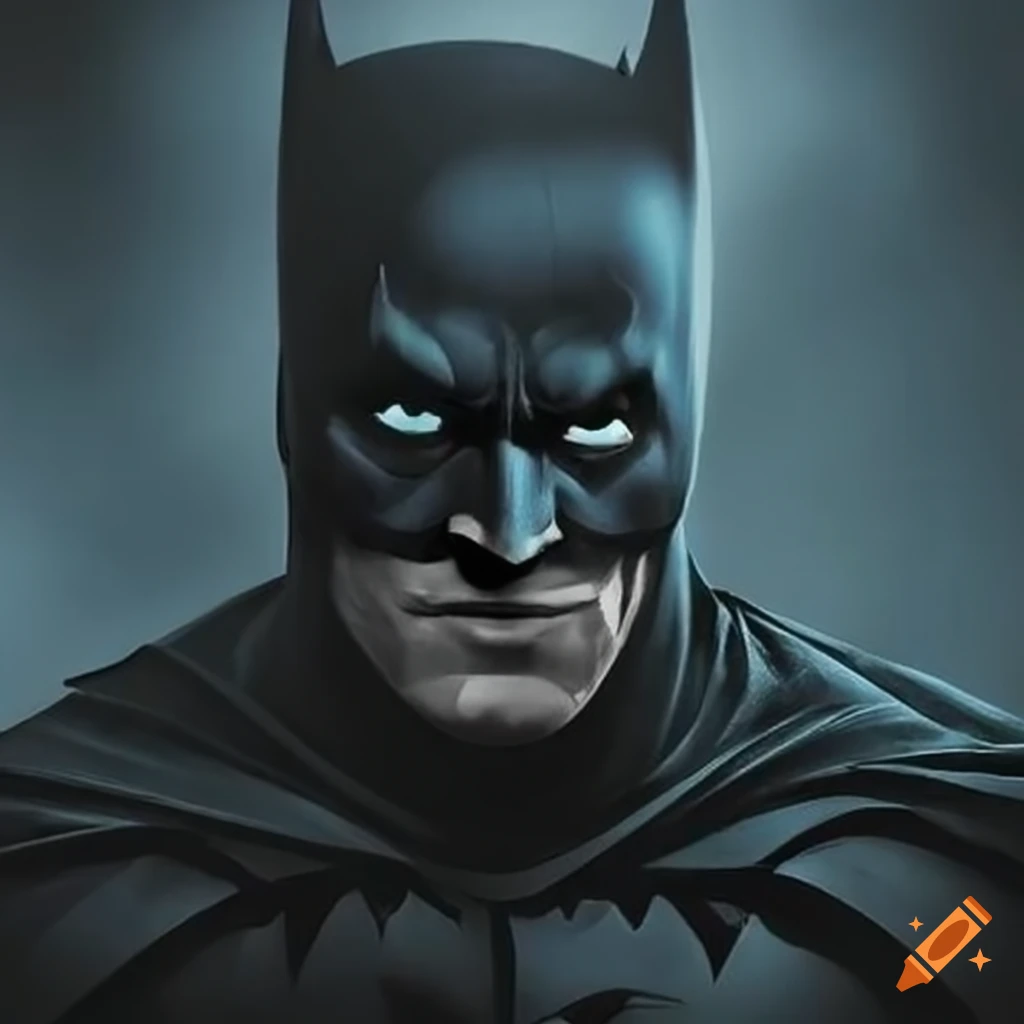 Batman looking up on Craiyon