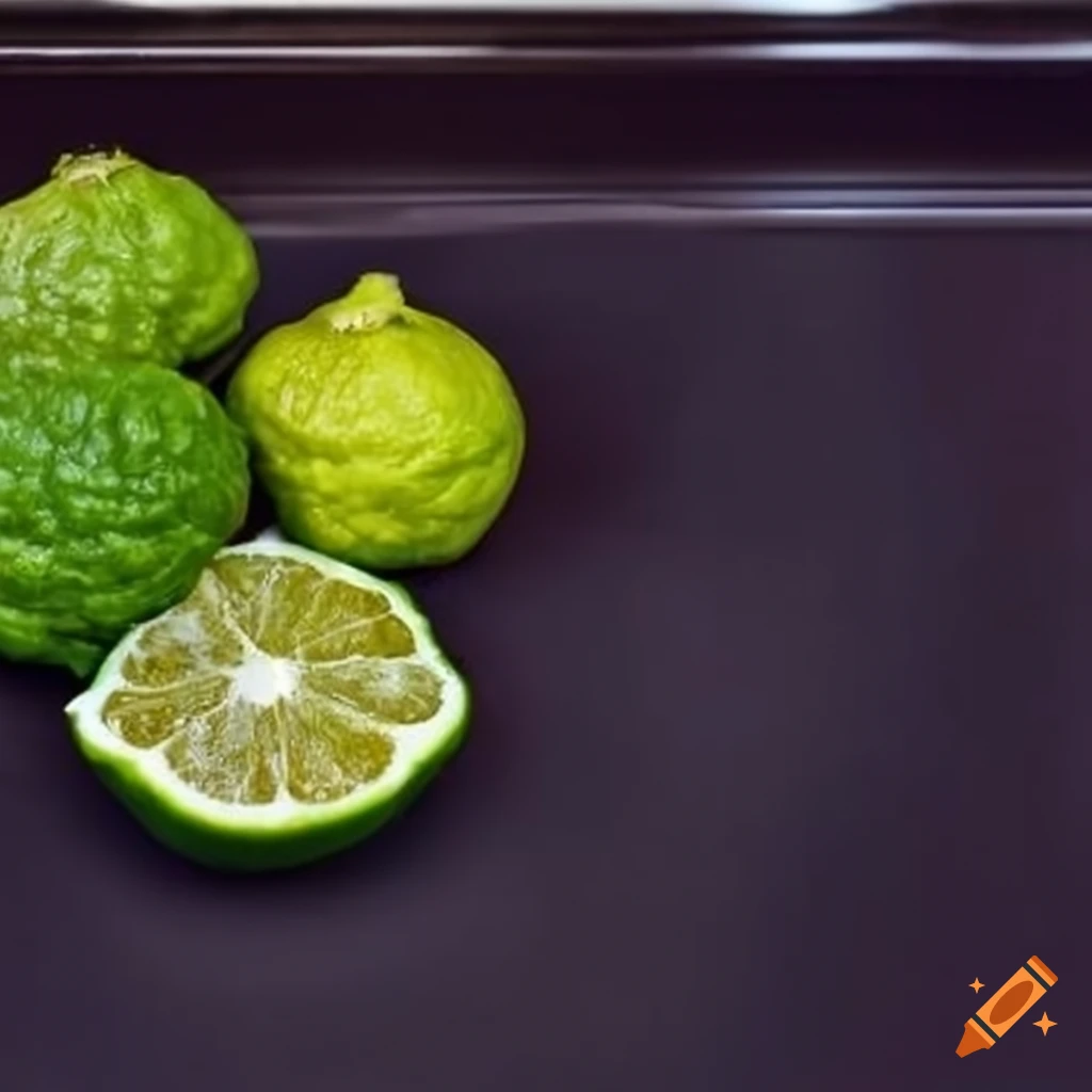 Bergamot and vanilla beans in a modern kitchen on Craiyon