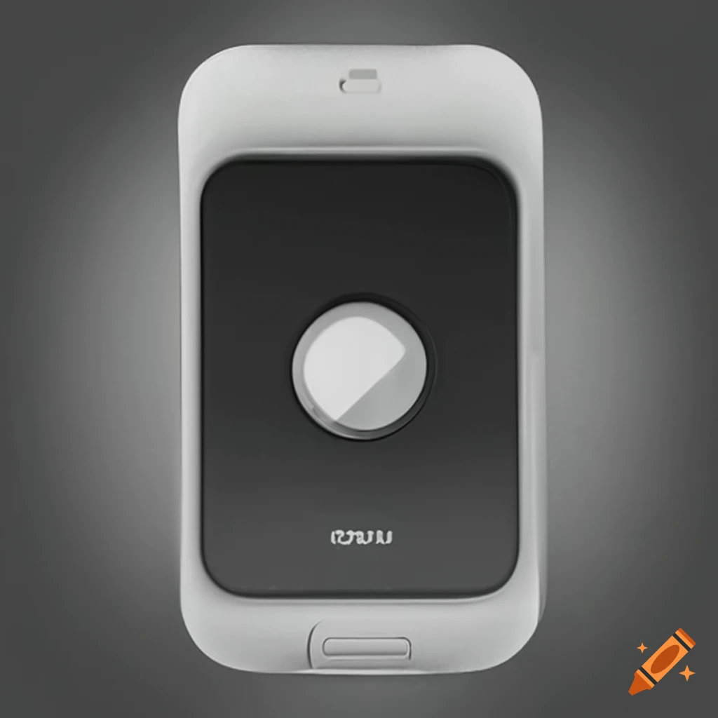 Stick-on airtag tracker device on Craiyon